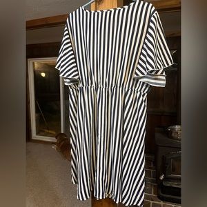 SHEIN | Dresses | 2xl Shein Navy And White Striped Sundress | Poshmark